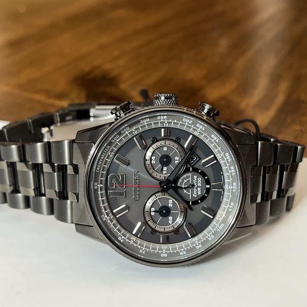 Citizen Eco-Drive NIGHTHAWK Chronograph 43mm Men's Watch - CA4377-53H ...