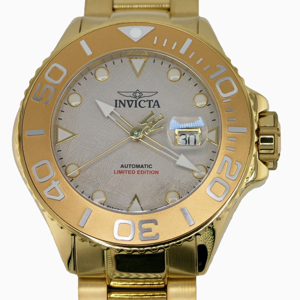 NEW INVICTA 47152 SWISS AUTOMATIC ETA 2824 MASTERPIECE METEORITE DIAL ...
