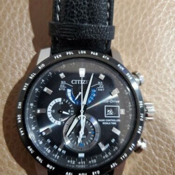 Citizen Sport Analog Eco-Drive Radio Controlled Mens AT9071-07E in EUC ...
