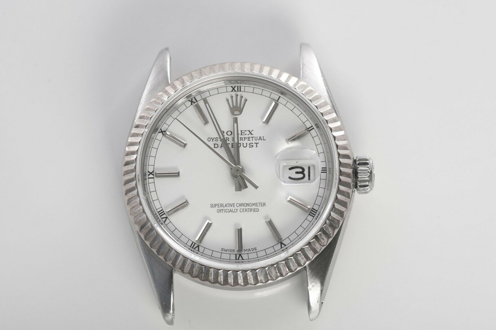 ROLEX Datejust Ref 16014 Quick Set Sapphire Crystal Automatic Watch ...