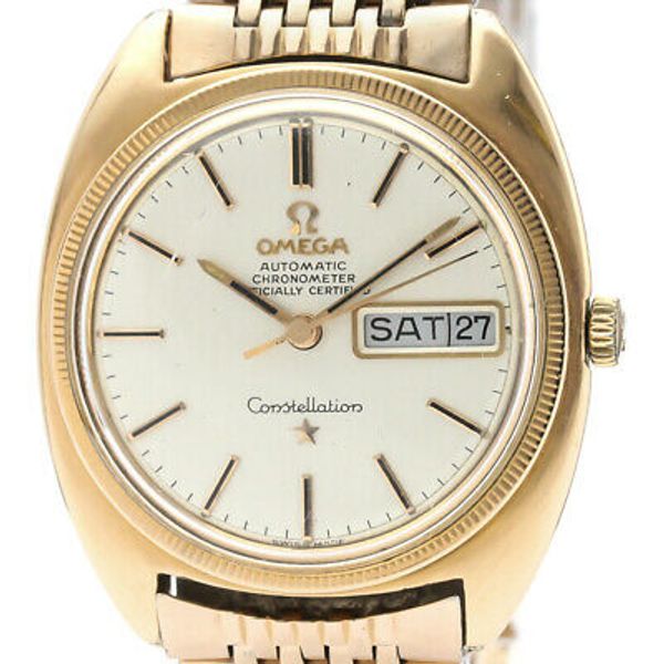 Vintage OMEGA Constallation Chronometer Cal 751 Pink Gold Plated Watch ...