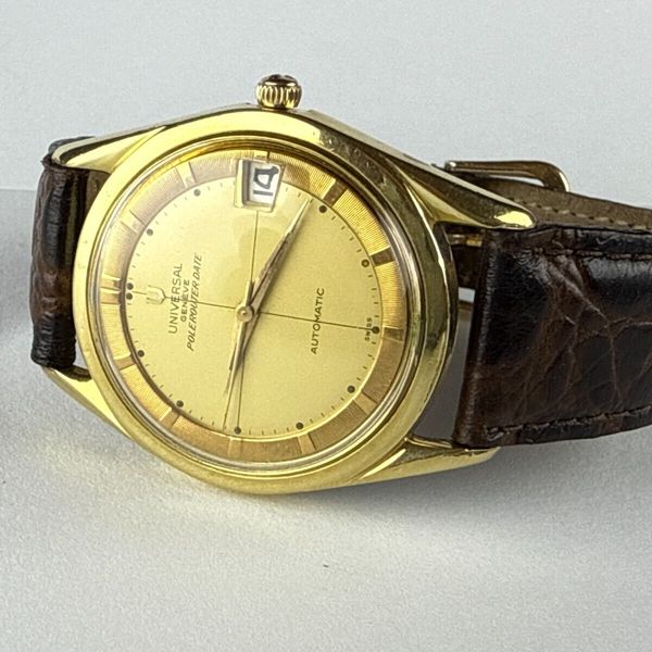 Vintage Universal Geneve Polerouter Date Automatic Microtor cal. 218-2 ...