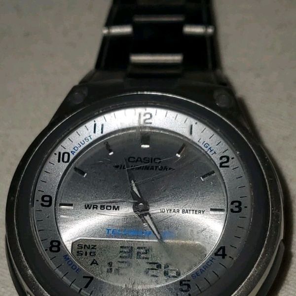 Casio Illuminator WR50M Telememo 30 World Time 3 Alarm Men's Wrist ...