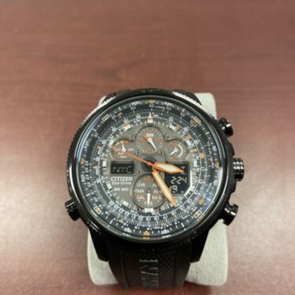 Citizen JY8035-04E Promaster Navihawk A-T Eco Drive Black Dial Men's ...