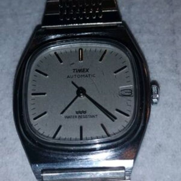 TIMEX 35mm silver Dial TV Square Automatic Date just Menâ s Watch ...