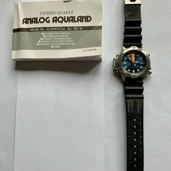 CITIZEN Quartz Divers watch - Aqualand Model ALOXXX No.581 | WatchCharts