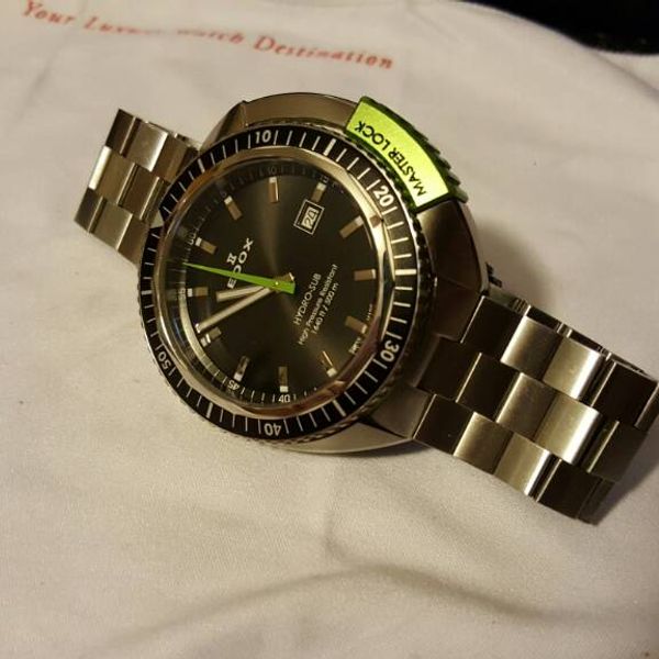 FS Edox Hydro-Sub Master Lock quartz on bracelet | WatchCharts Marketplace