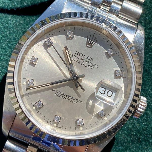 [WTS] Rolex Datejust Factory Diamond Dial 16234 | WatchCharts Marketplace