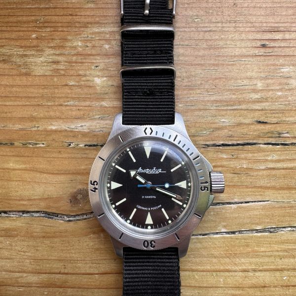Vostok Amphibia 120 Watch, 3 Straps Included | WatchCharts Marketplace