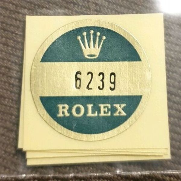 D) 6239 Rolex Vintage Daytona Sticker Aufkleber Etiqueta Adhesivo ...