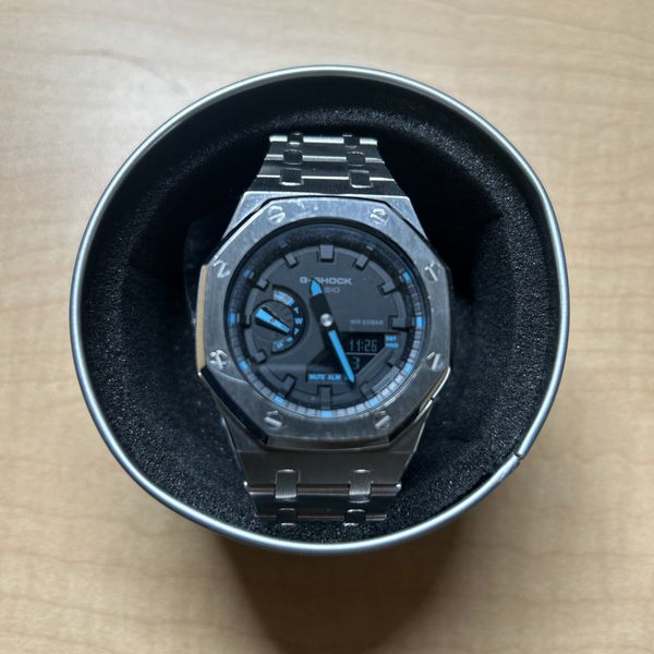 Casio â Casioakâ GA2100 Custom G-Shock Royal Oak Mod Stainless Steel ...