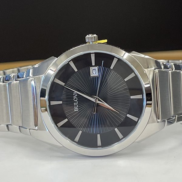 BULOVA Black Dial CLASSIC 38mm Stainless Steel Men's Watch - 96B149 ...