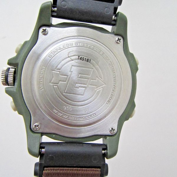 Timex T45181, Men's Expedition Combo Brown Watch, Indiglo, Chronograph ...
