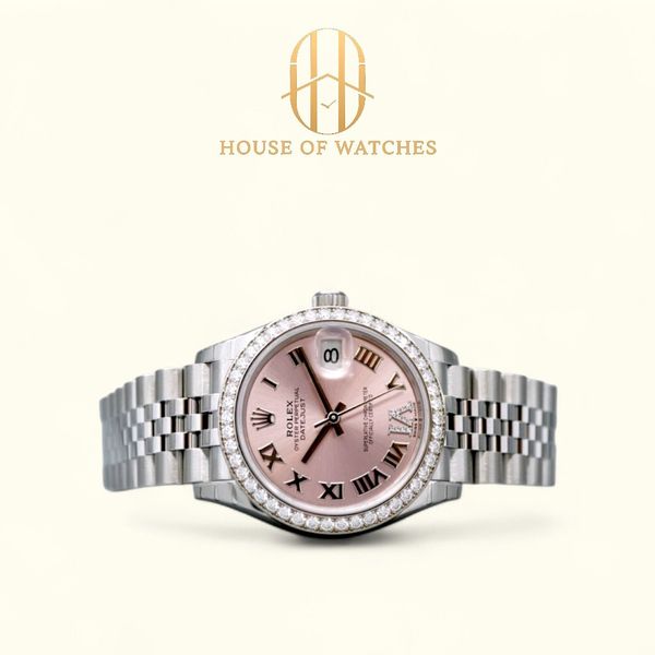 Full Factory Stickers Brand New February 2025 Rolex Datejust 31 Pink ...