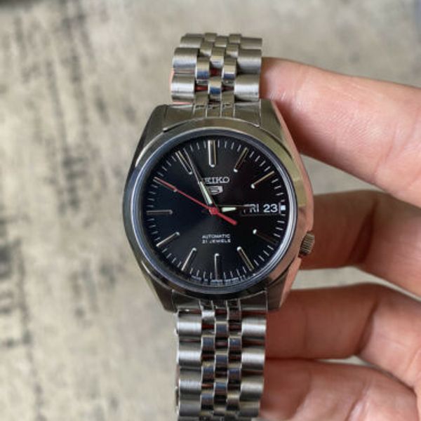 Seiko 5 Sports Men's Black Watch - SNKL45J1 | WatchCharts