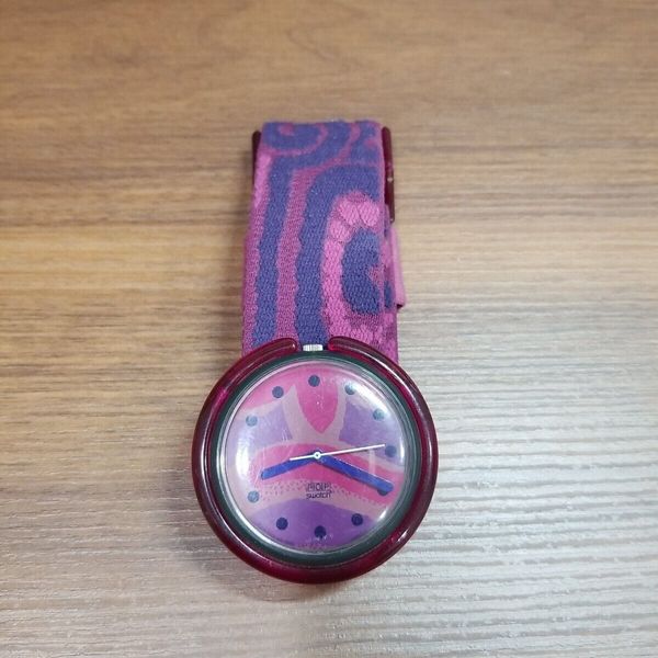 1992 Rare Purple and Pink Pop Swatch Watch, 90s Swatch Pop Swiss ...