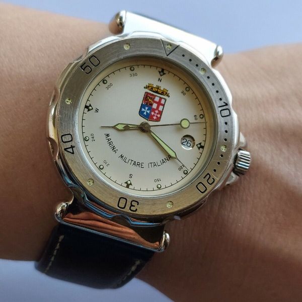 MARINA MILITARE WATCH DIVER FRANCHI MENOTTI MILANO QUARTZ MENS 38.5mm ...