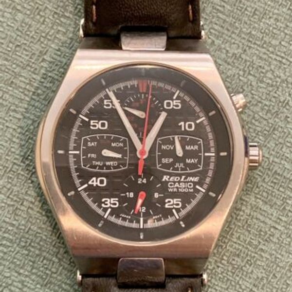 Casio Redline RL302, Japan, Multi Function, Stainless Steel, Black ...