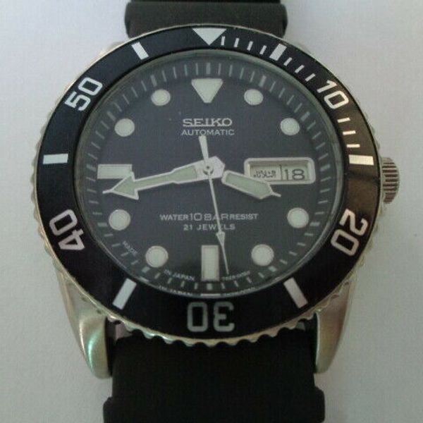 Seiko Diver Mens Watch Day & Date Automatic 7S26-0040 SKX031J Black SN ...