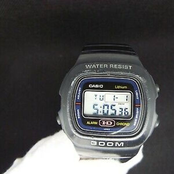 Vintage CASIO Digital Watch DW-310 HD 300M 690 LITHIUM RETRO DIVER ...