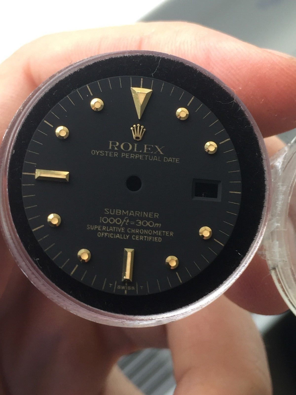 FS Rolex 16808 Submariner Black Matte Early Dial with Applied Logo ...