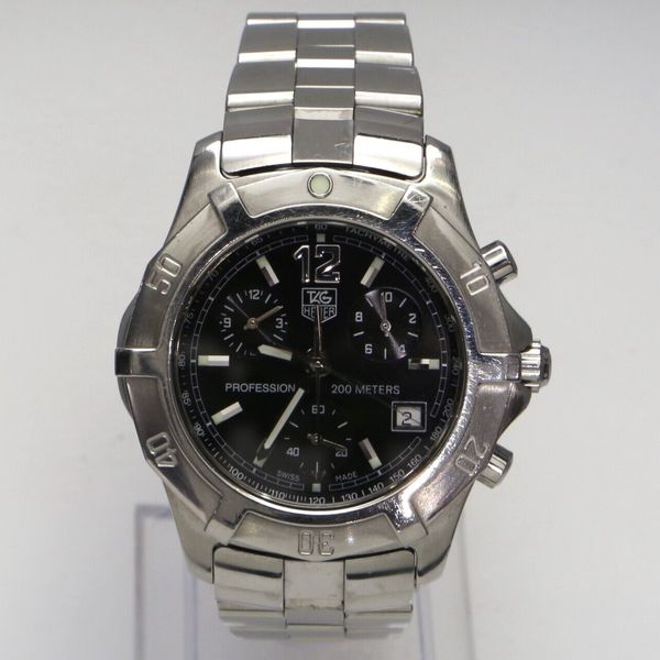 TAG Heuer 38mm Exclusive 2000 CN1110 Chronograph Mens Quartz Swiss Watch | WatchCharts Marketplace