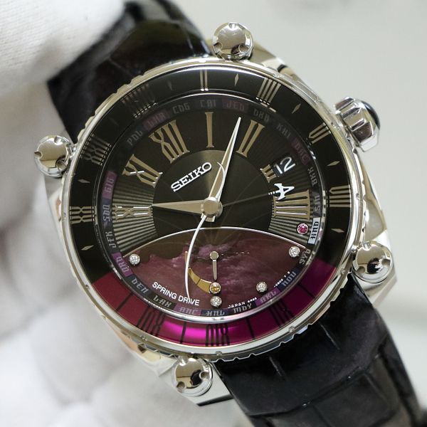 《Free shipping/Returns accepted》 Seiko Galante SBLA113 Spring Drive GMT ...