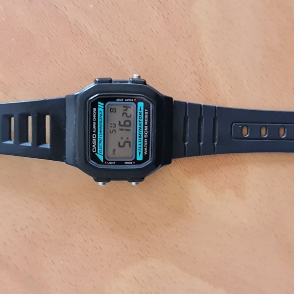 Casio W-86-1VQES Alarm Chronograph Watch discontinued model ...