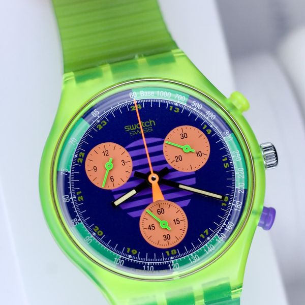 [WTS] Swatch Neo Wave ref SCJ100 circa 1991 Fluorescent Chronograph ...