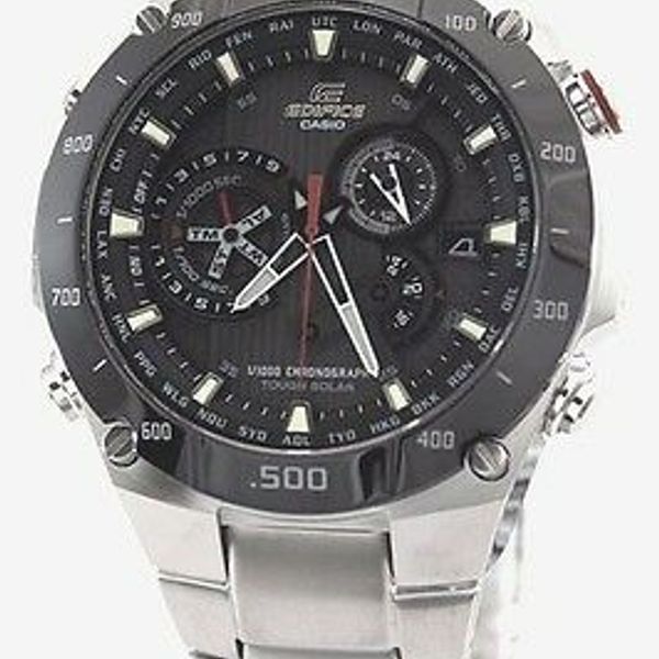 Casio Edifice Tough Solar Sports Men's Watch EQS-1100DB-1A | WatchCharts