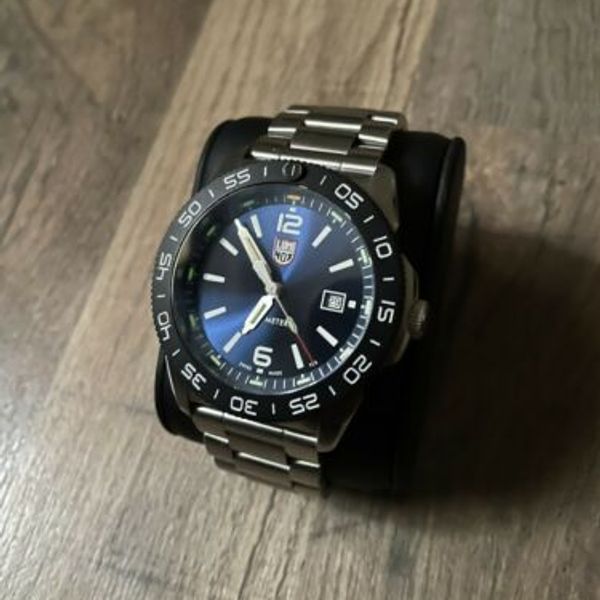 Luminox Pacific Diver Stainless Steel Bracelet 44mm Blue Dial 3123 ...