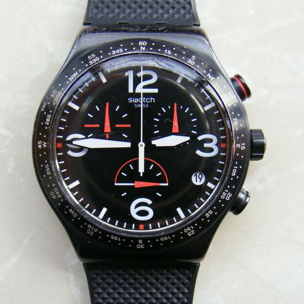 SWATCH IRONY CHRONOGRAPH YVB403 - BLACK IS BACK | WatchCharts