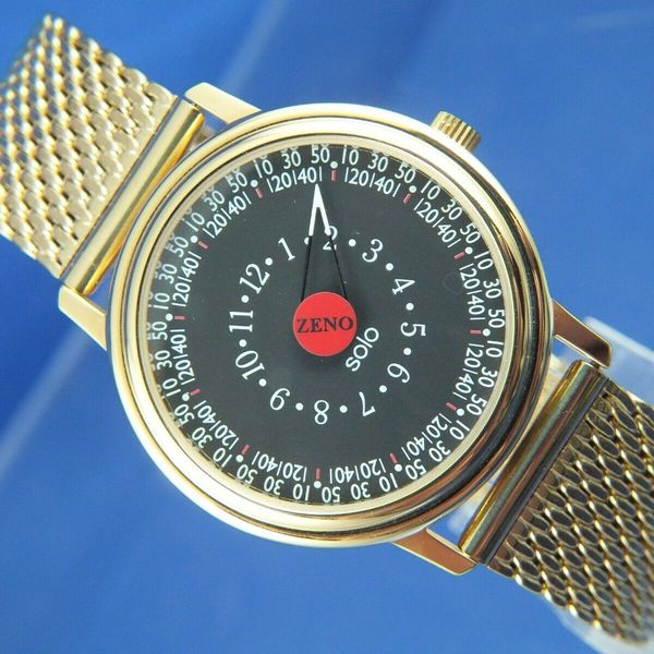 Vintage RARE 1990s Zeno Solo SOS Quartz One Hand Watch Mystery Dial ...