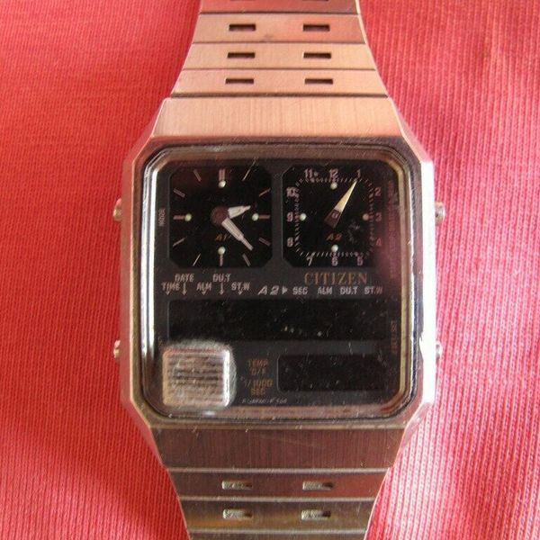 Vintage CITIZEN 8980 Digi Ana Temp - Watch digital LCD for Spare ...