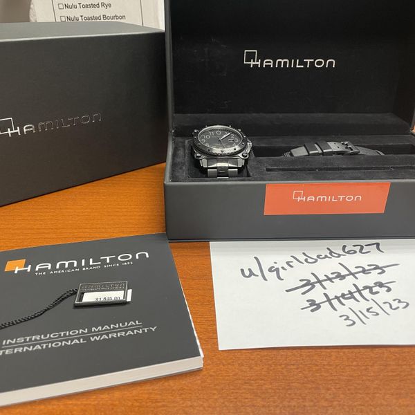 [WTS] Hamilton Khaki BeLOWZERO - Full Set! - Price Drop | WatchCharts