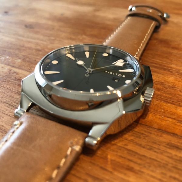 FS Visitor Watch Co. Caligraph Duneshore (forest Ore, green dial ...