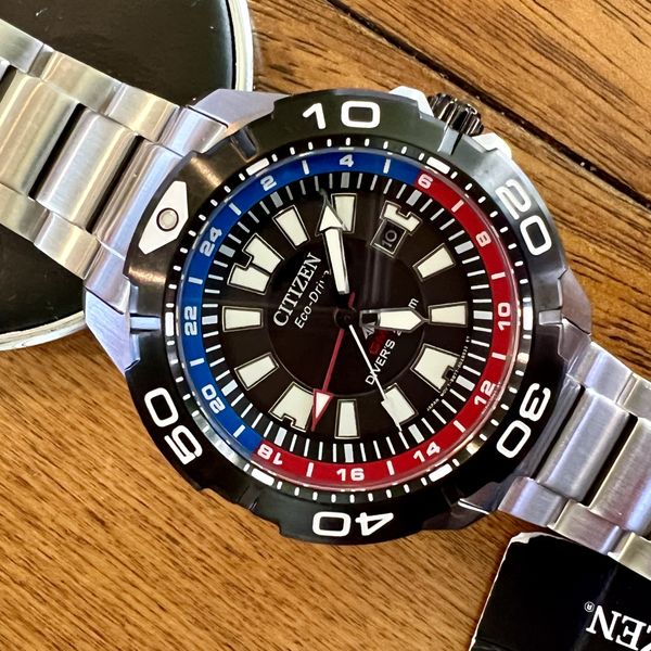 [$190.USD] Citizen Promaster Eco-Drive GMT Pepsi Diver $190 ...