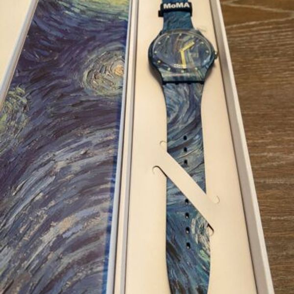 Swatch Art Jouney Van Gogh Starry Night Watch New with Case Linited ...