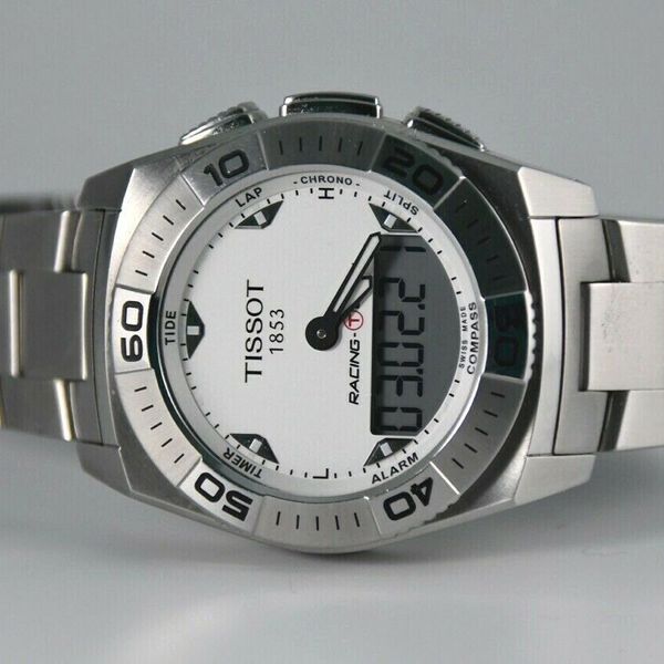 TISSOT RACING-TOUCH CHRONOGRAPH DATE ST.STEEL MEN'S WATCH T002.520.11 ...