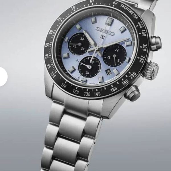 Seiko SSC935 Prospex Light Blue Speedtimer Solar Watch 100m Box Tags ...