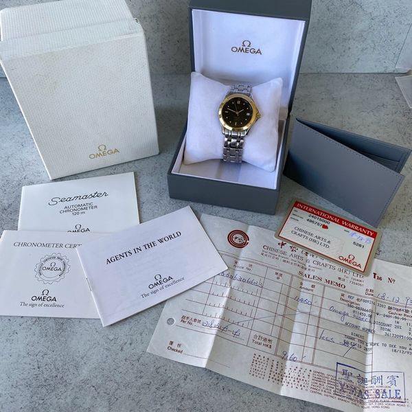 1993 Omega Seamaster 120 Chronometer Automatic Bi-Metal Vintage Watch ...