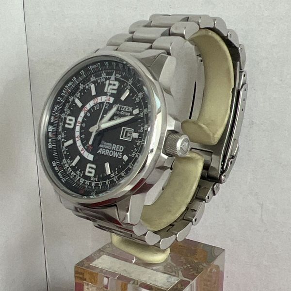 Citizen Menâ s Eco Drive Red Arrows S.Steel Nighthawk Bracelet Watch ...