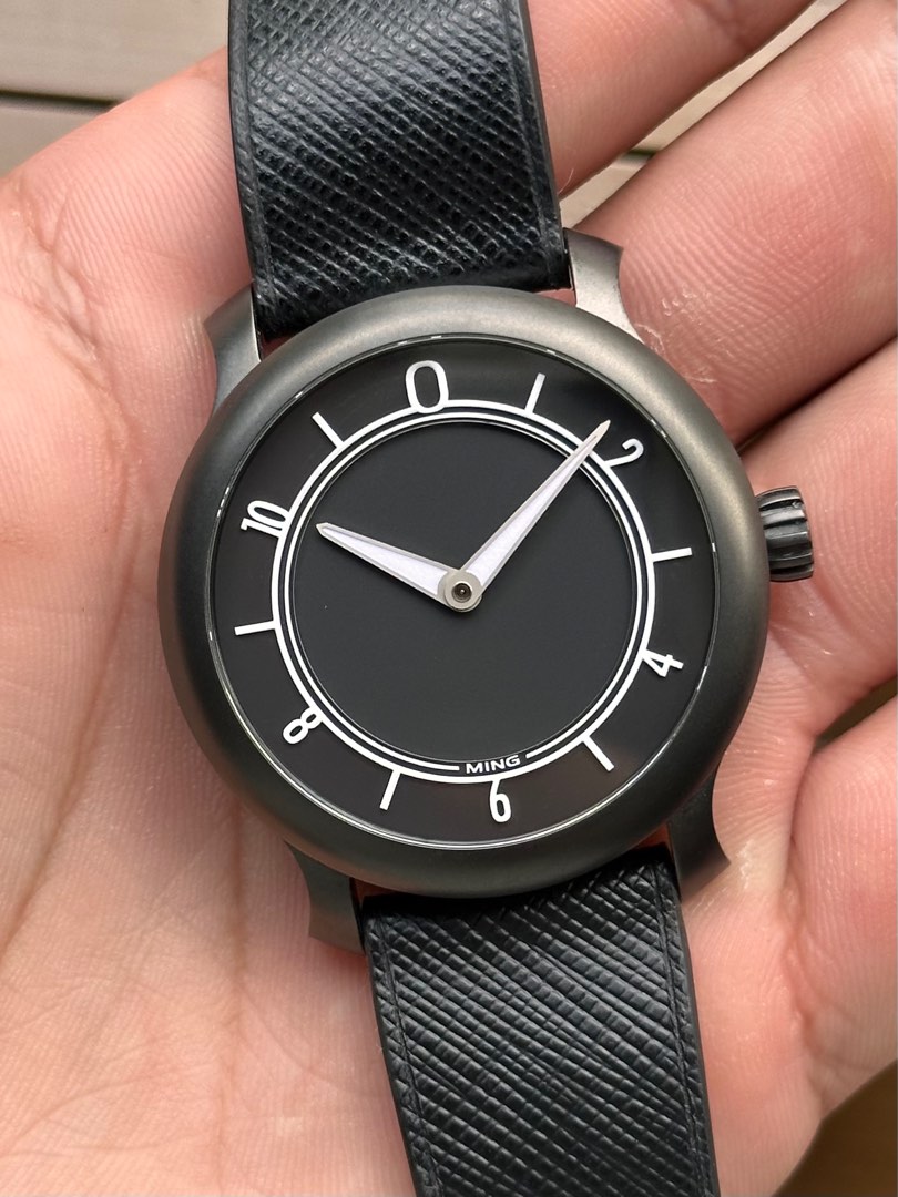 RARE???? Ming 17.06 Monolith Watch Black DLC Mint Condition Full Set ...