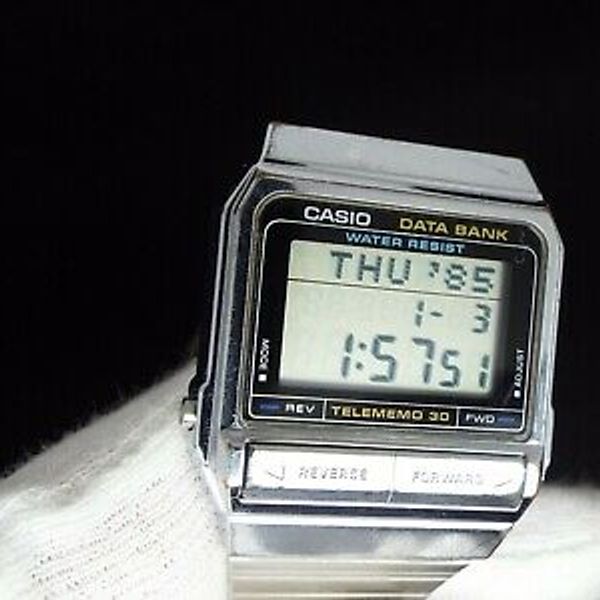 Rare CASIO Vintage Digital Watch 871 DB-310 80s RETRO DATABANK TELEMEMO ...