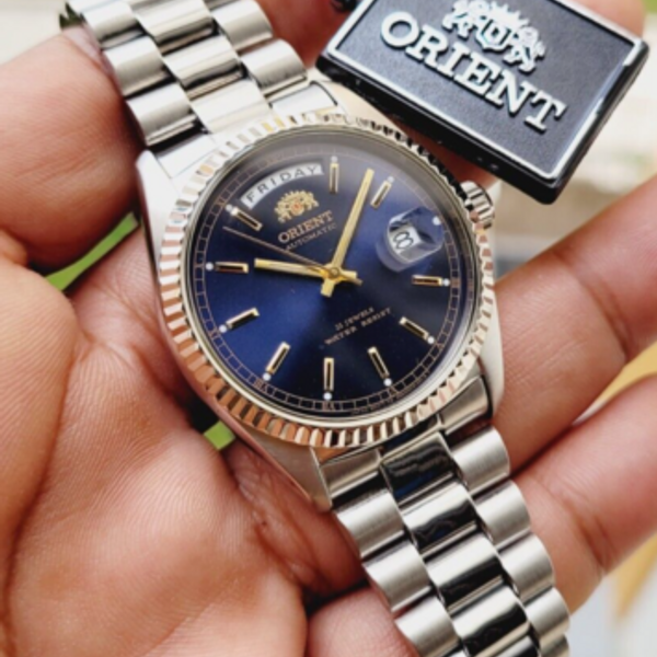 Orient President Day Date Navy Blue Dial 2EV03001DY Set | WatchCharts ...