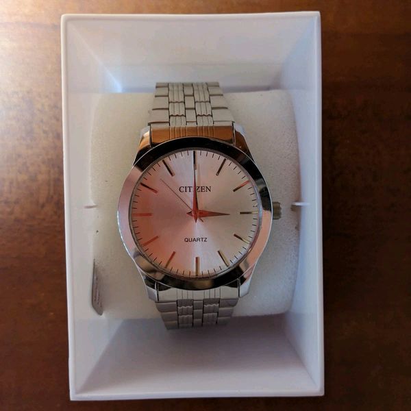 citizen quartz mens watch Silver Color Made in Japan | WatchCharts ...
