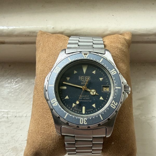 (Pre Tag) Heuer 2000 Professional Dive Watch. Moondust Dial. Rare. 38mm ...