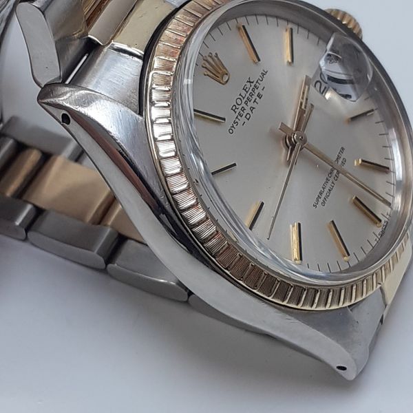 Rolex Date 34 mm Two Tone Oyster Automatic Watch 1505 Circa 1978 ...