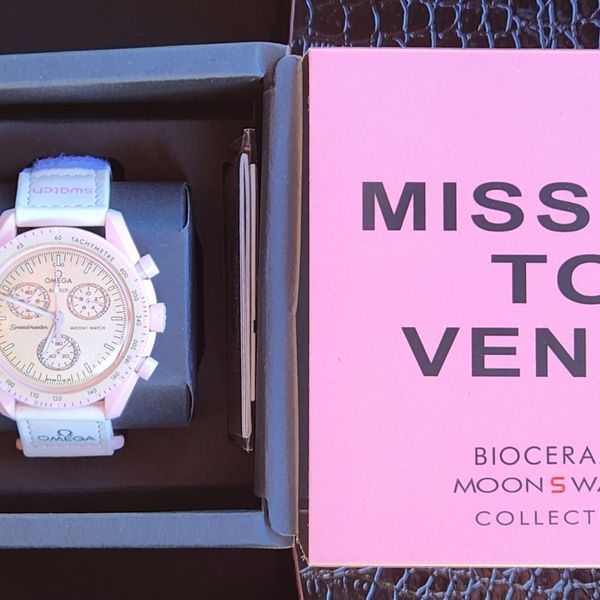 Orologio Omega Swatch Rosa + Orologio Omega Swatch Giallo | WatchCharts ...