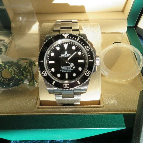 Tough Beat-Up Rolex 114060 Submariner No Date Ceramic Bezel SS BOX ...